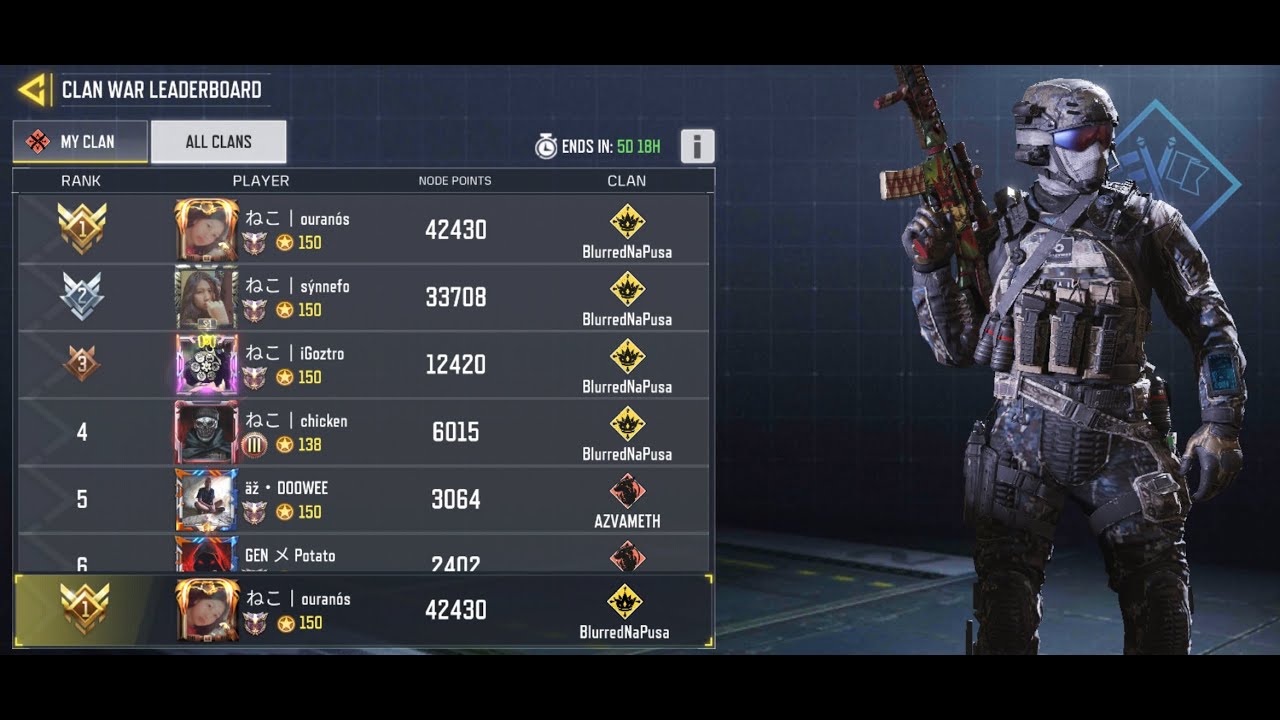 CODM:clan war tips and tricks(how to get a lot of points in a single ...