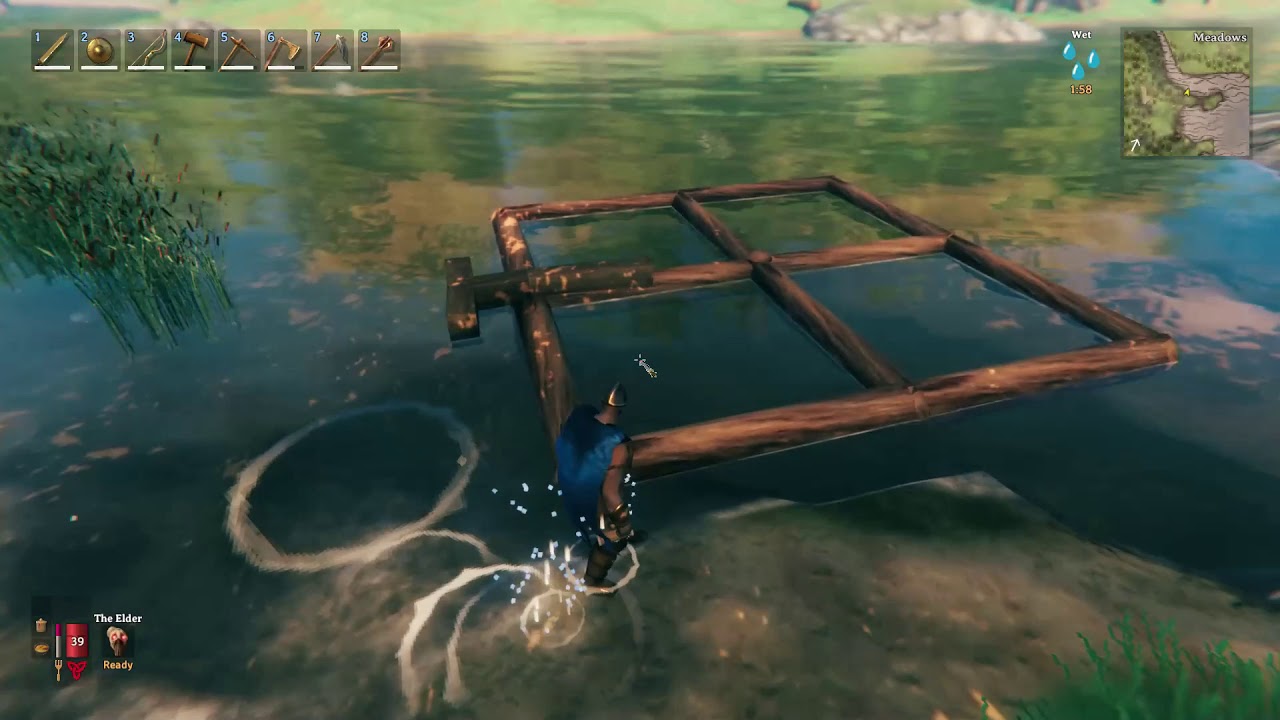 Valheim Floating House Build - YouTube