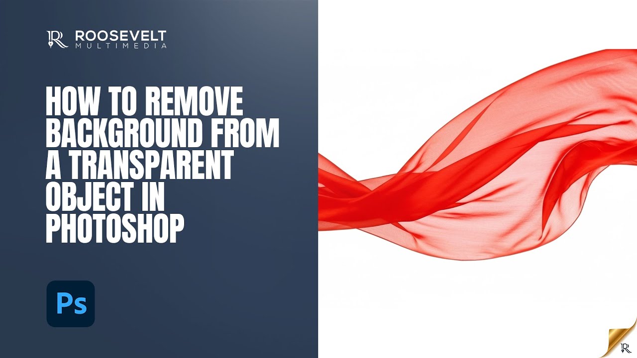 How to remove background from a transparent object in Photoshop - YouTube