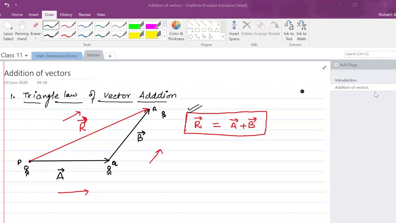 Vectors || Addition of vectors || 01 || Class 11 || NEET/JEE || Live ...