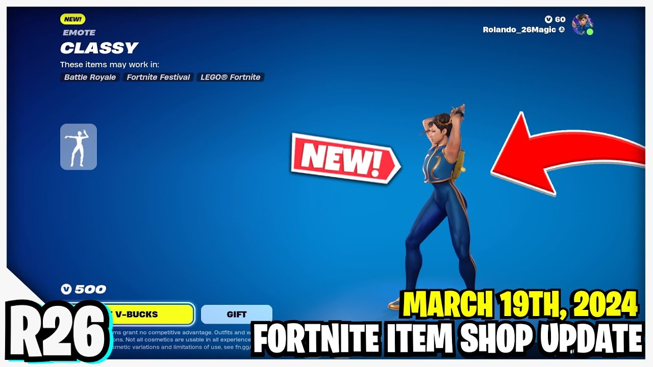 Fortnite Item Shop *NEW* CLASSY ICON SERIES EMOTE! - YouTube