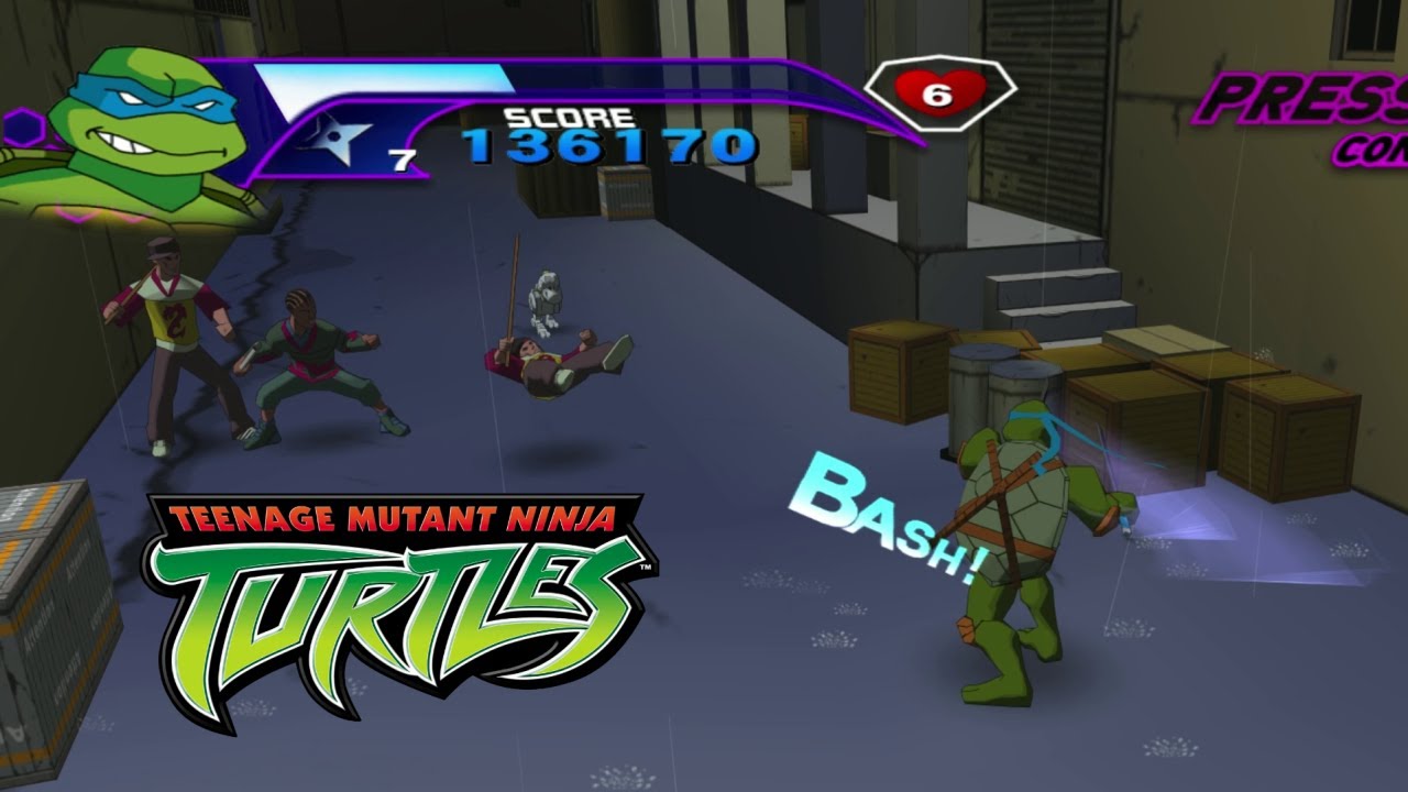 Teenage Mutant Ninja Turtles 2003 (PC) | Stage 1 Classic Gameplay 🐢 (No ...