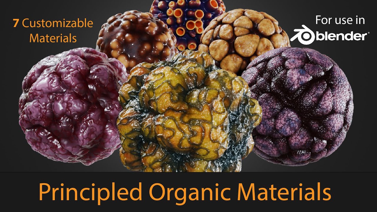 Principled Organic Materials for Blender Product Demo - YouTube
