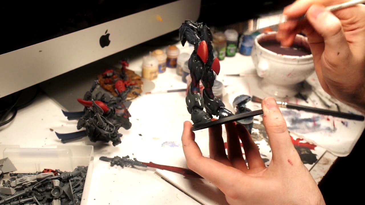 Timelapse - Eldar - Forgeworld Skathach Wraithknight - YouTube