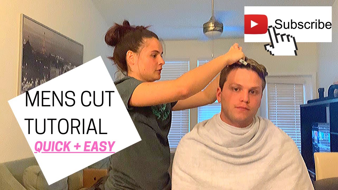 Mens haircut tutorial (easy at home) - YouTube
