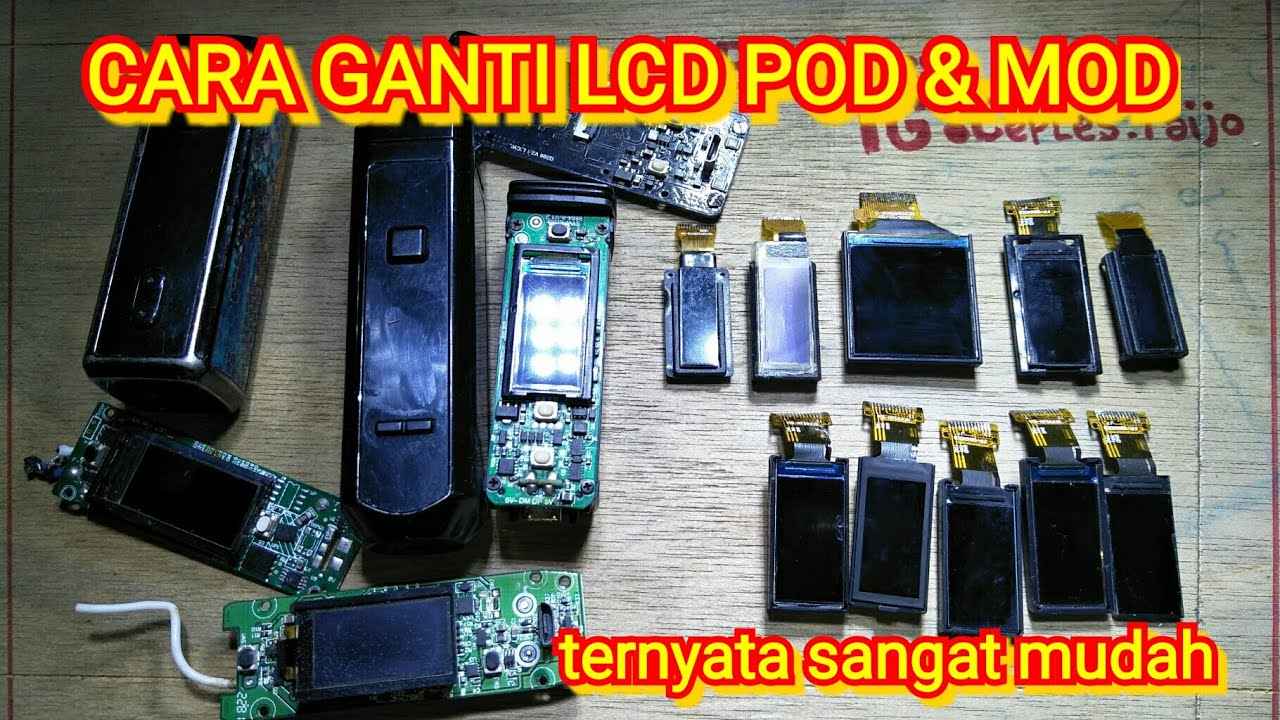 Cara ganti lcd vape (Vinci, Smok, Drag x/s, Fetch) - YouTube