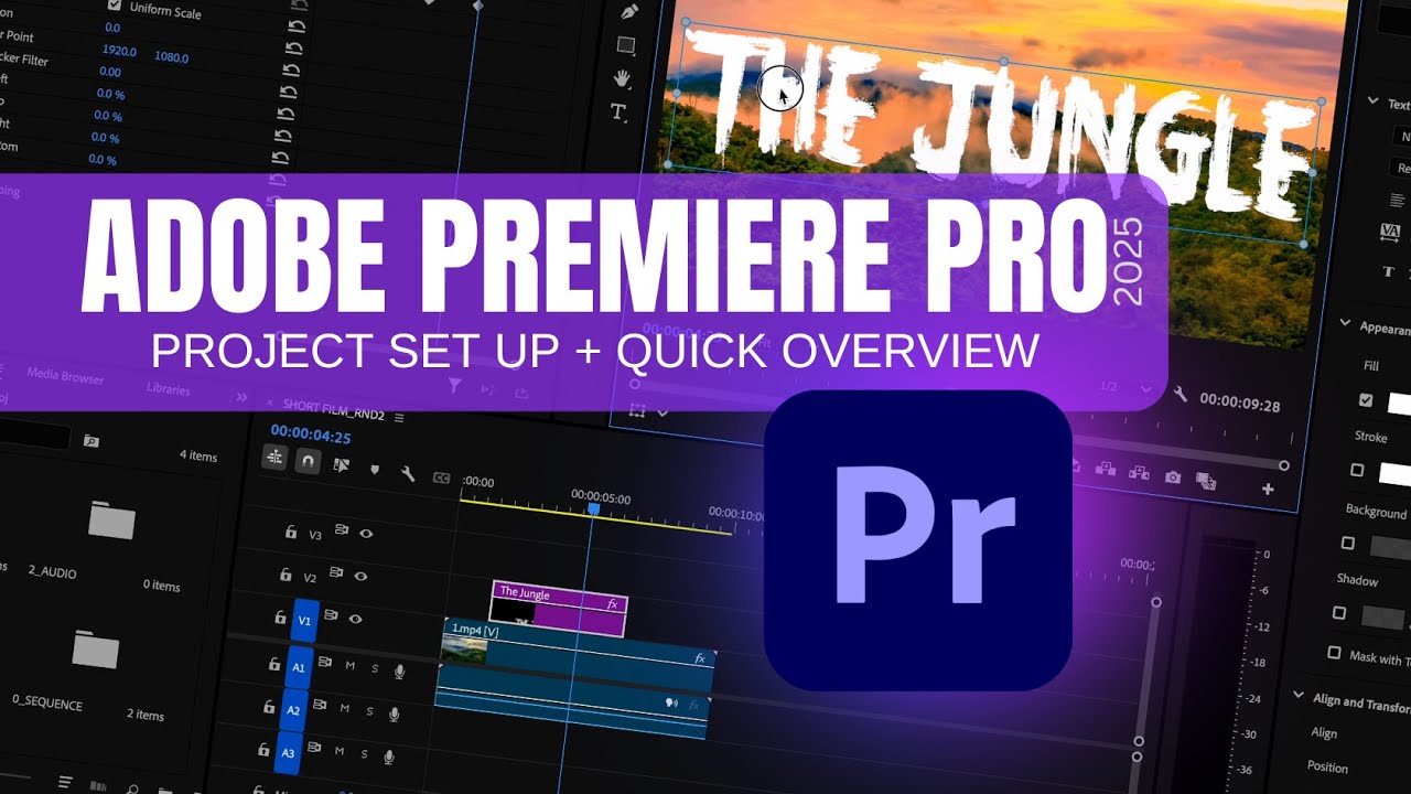 Adobe Premiere Pro 2025 - Project Set Up + Overview - YouTube