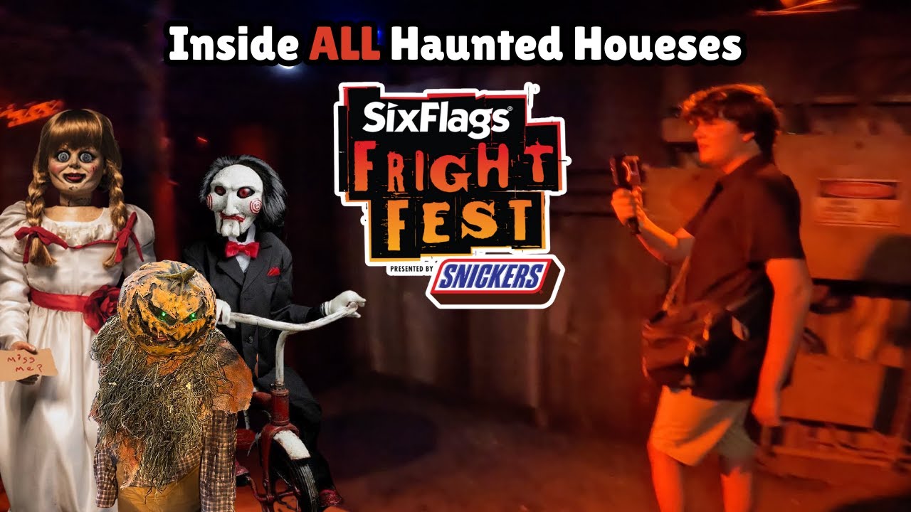 Inside ALL Haunted Houses at Fright Fest 2025! Six Flags Over Georgia ...