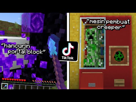 Minecraft Hack TikTok Yang Kamu Tidak Akan Nyangka Berhasil ..