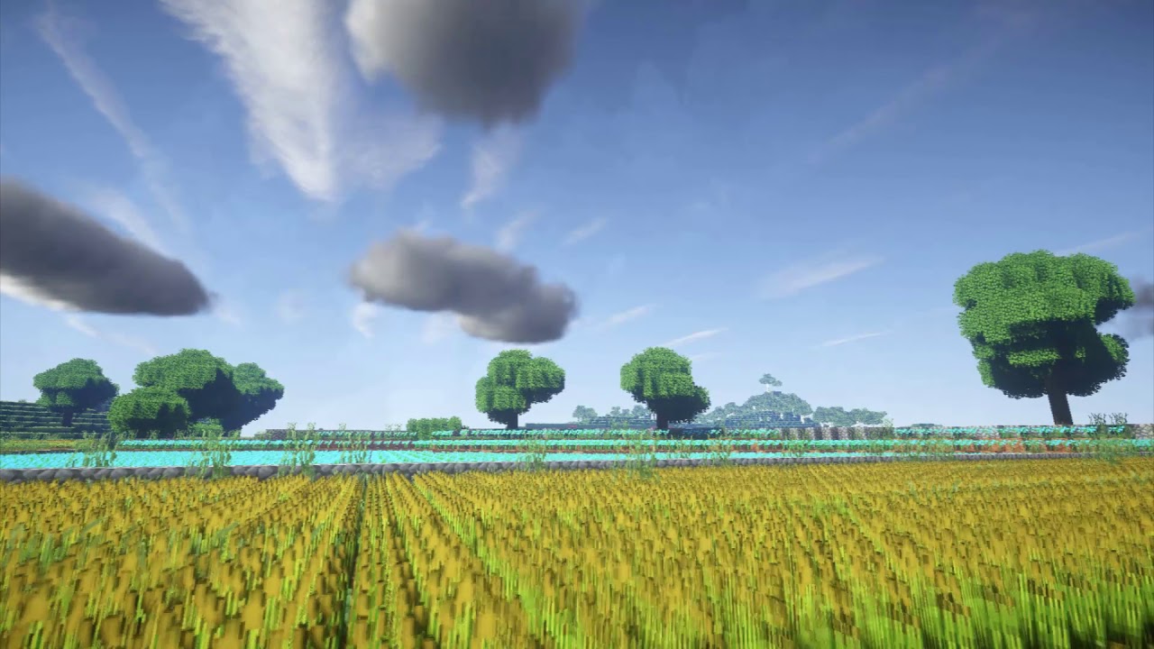 Minecraft - wheat field - YouTube