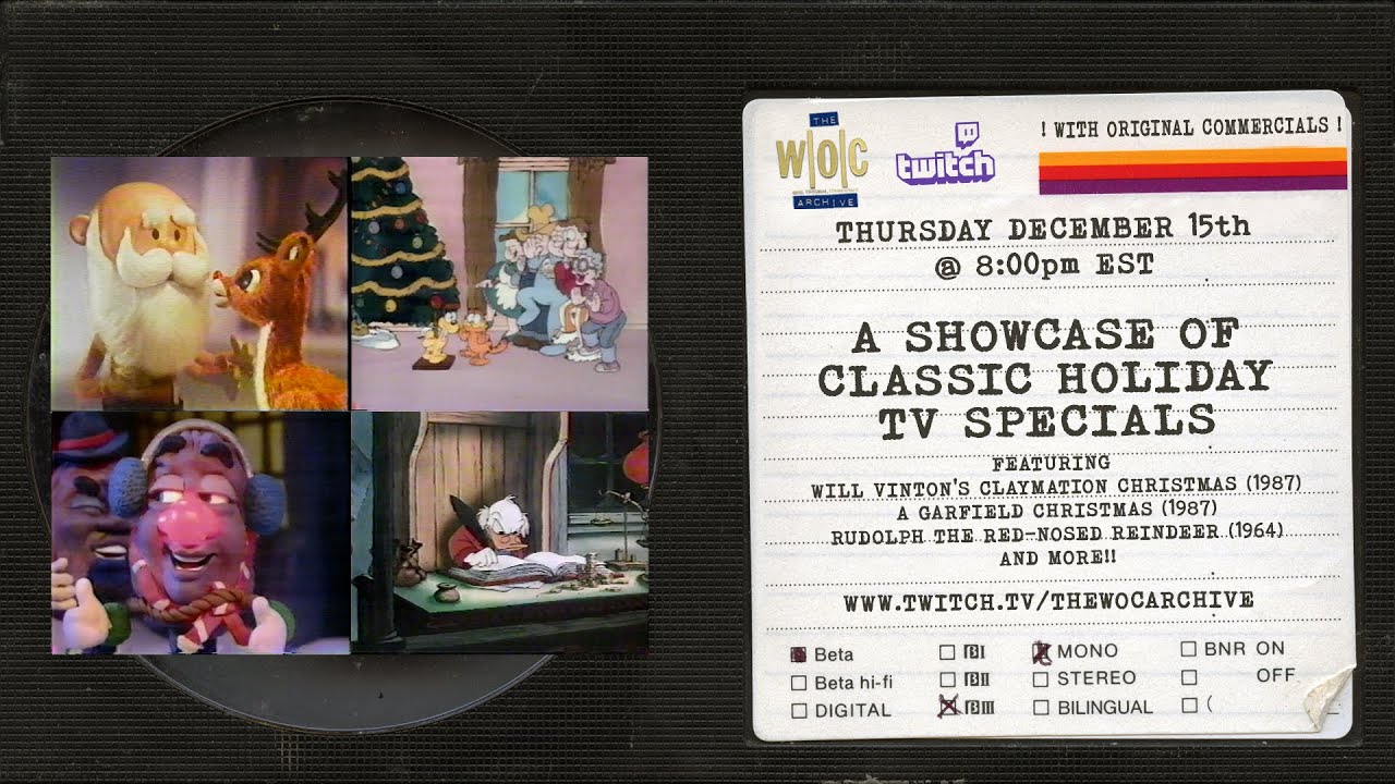 A Showcase of Classic Holiday TV Specials - Twitch Livestream (December ...