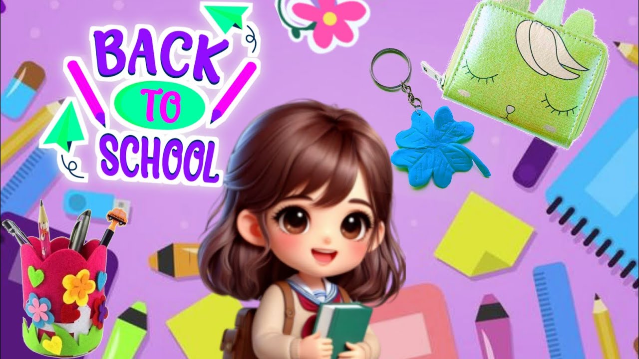 Diy School Craft / 5 Asthetic & Unique School Supply / Diy School Craft ...