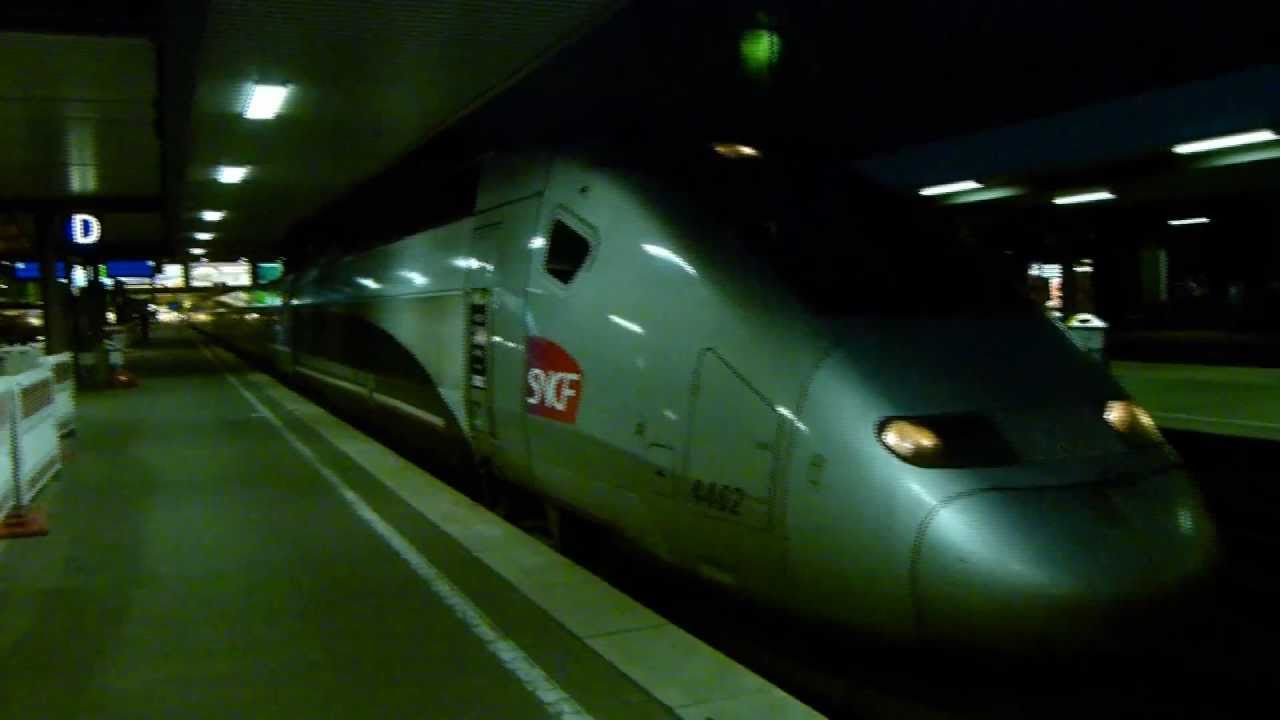 World Record holder TGV 4402 departs Munich - YouTube