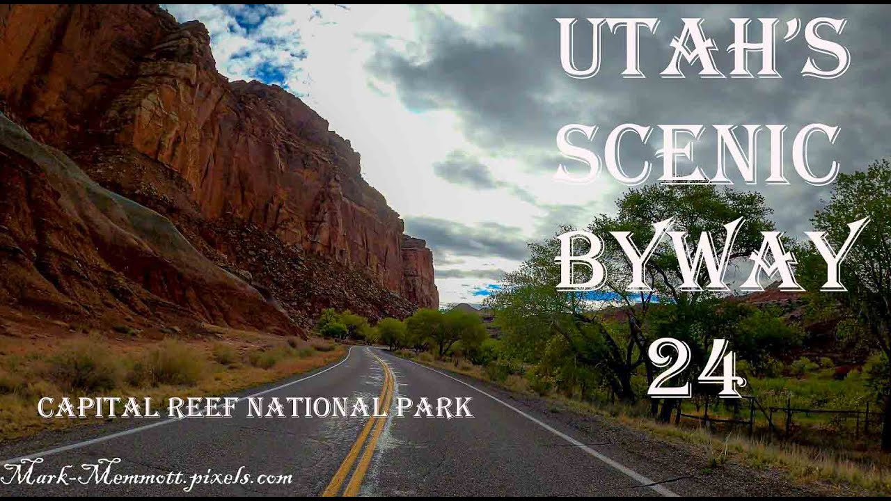 Utah's Scenic Byway 24 - Capitol Reef Country. 4k relaxation - YouTube