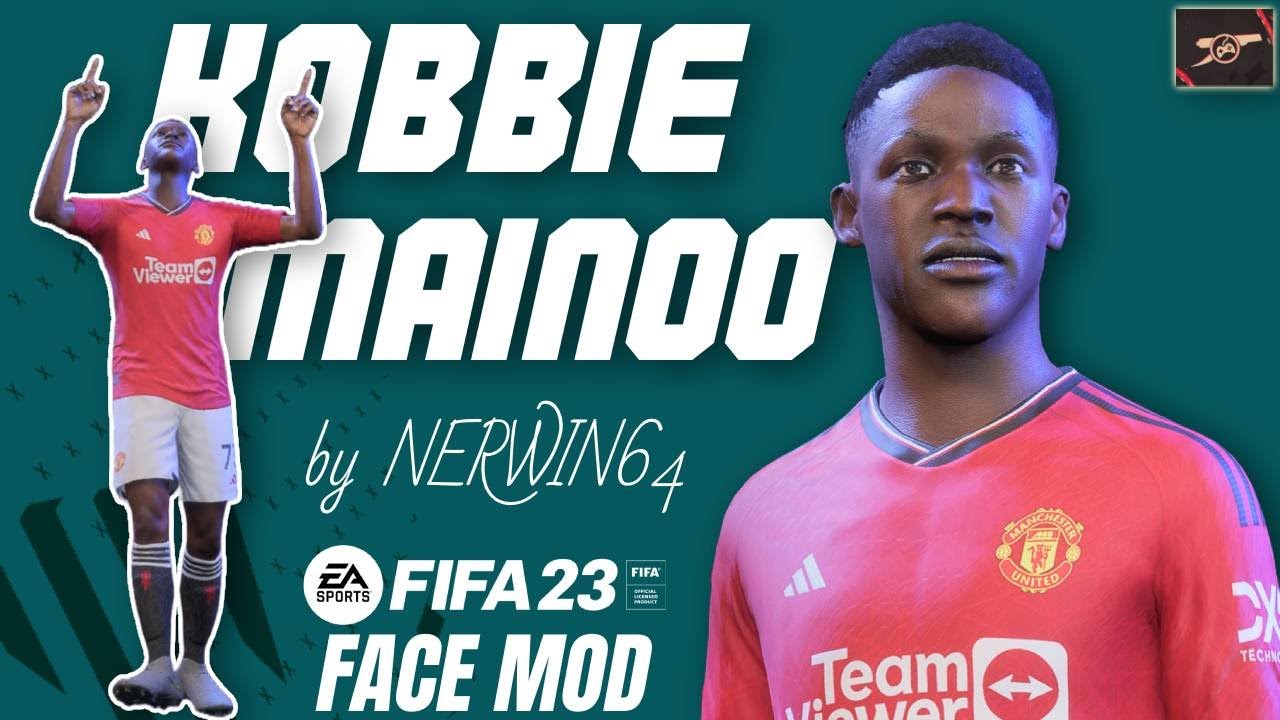 KOBBIE MAINOO FIFA 23 FACE MOD by NERWIN64 + TUTORIAL INSTTAL - FIFA 23 ...
