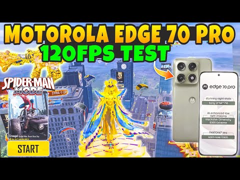 🔥MOTO EDGE 70 PRO BGMI TEST 120FPS : DIMENSITY 8500 EXTREME