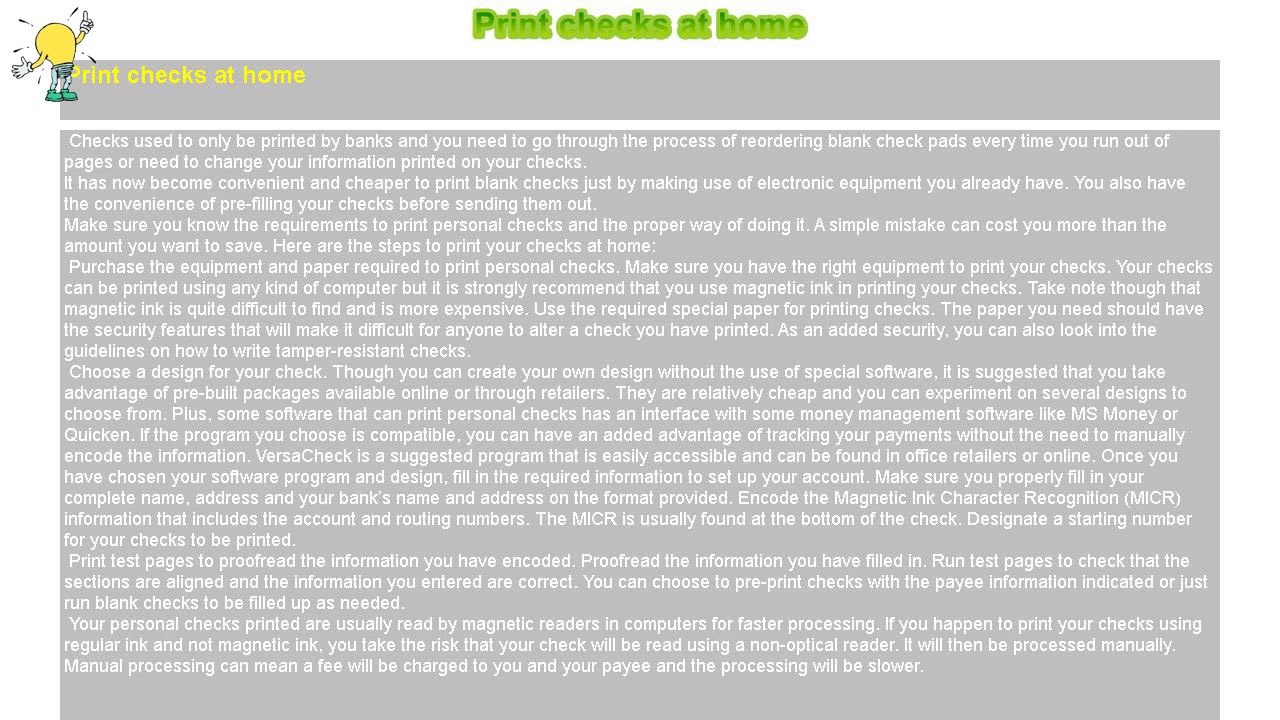 How To Print Checks At Home YouTube how-to-print-checks-at-home-youtube