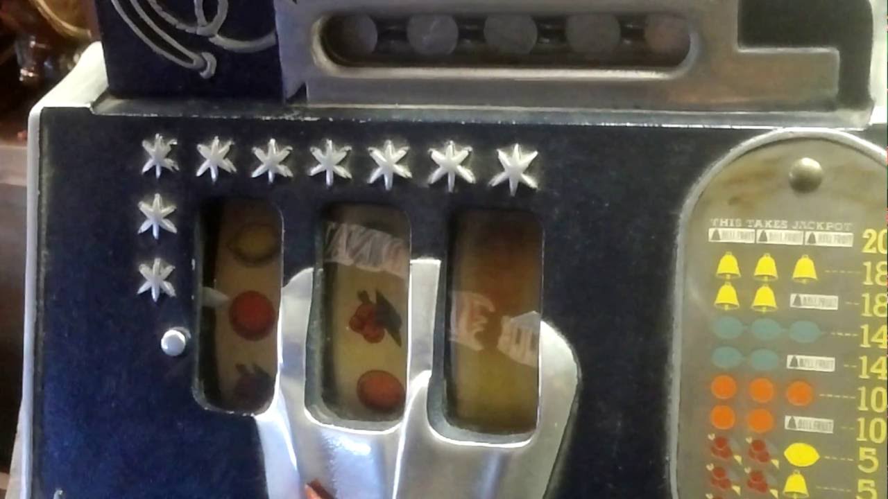 Early 1900s Mills Coin-Op Castle Front one-Armed Bandit Demonstration ...