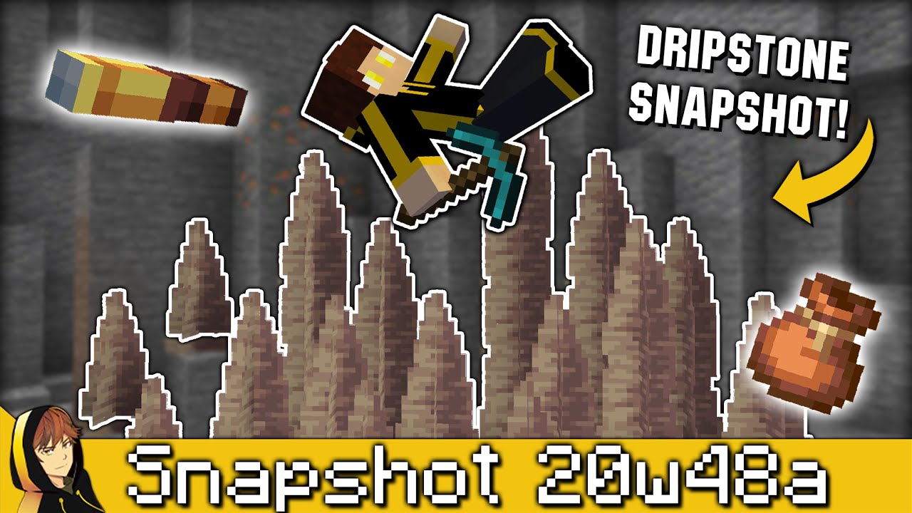 THE DRIPSTONE IS HERE!!! Minecraft - Dripstone, Bundles Changes & More ...