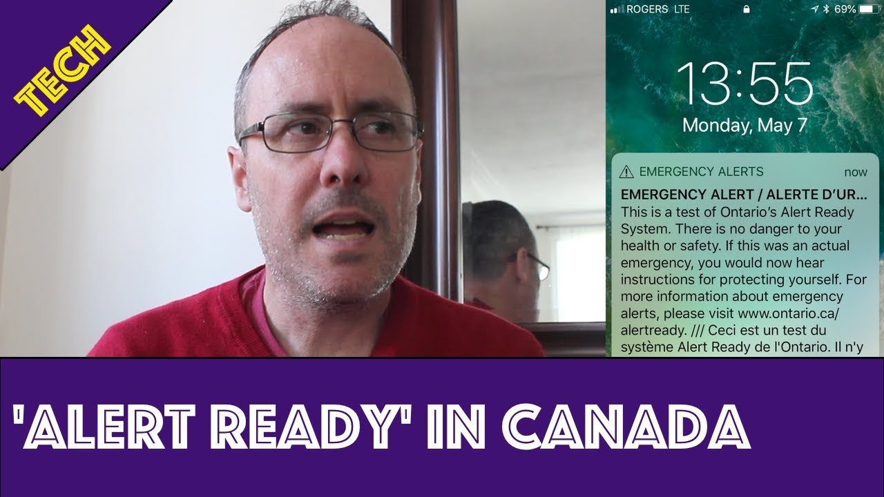 Canada's "Alert Ready" system and older phones... - YouTube