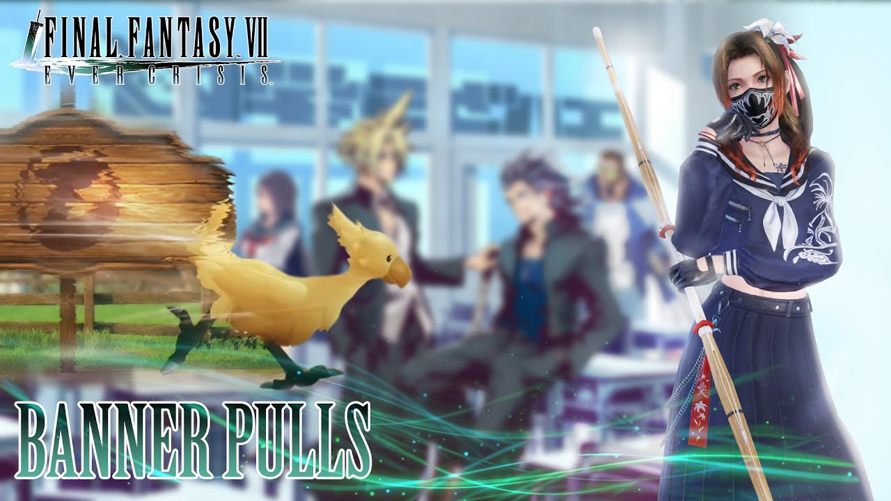 Academy Aerith banner pulls || Final Fantasy VII Ever Crisis - YouTube