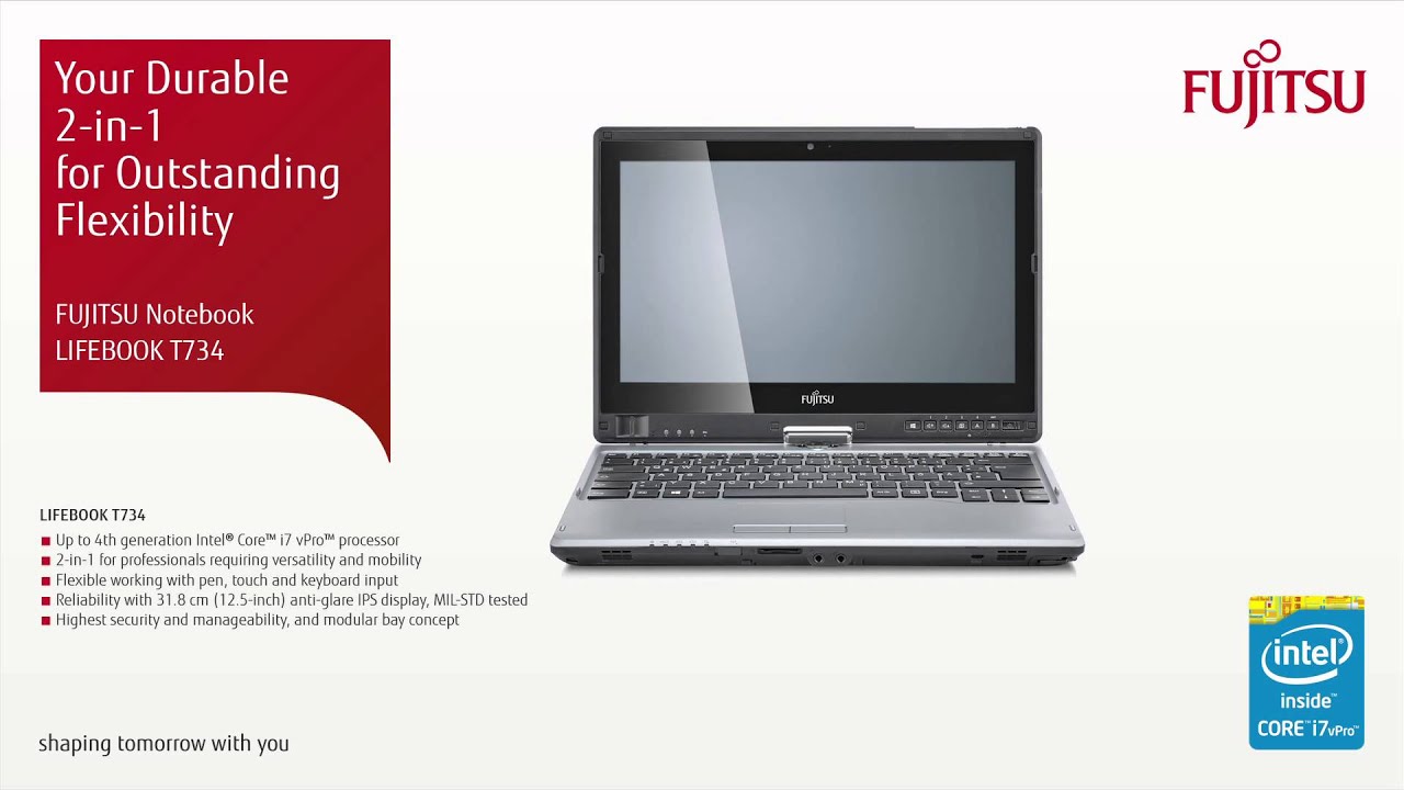 Fujitsu LIFEBOOK, STYLISTIC Touch Notebook - YouTube