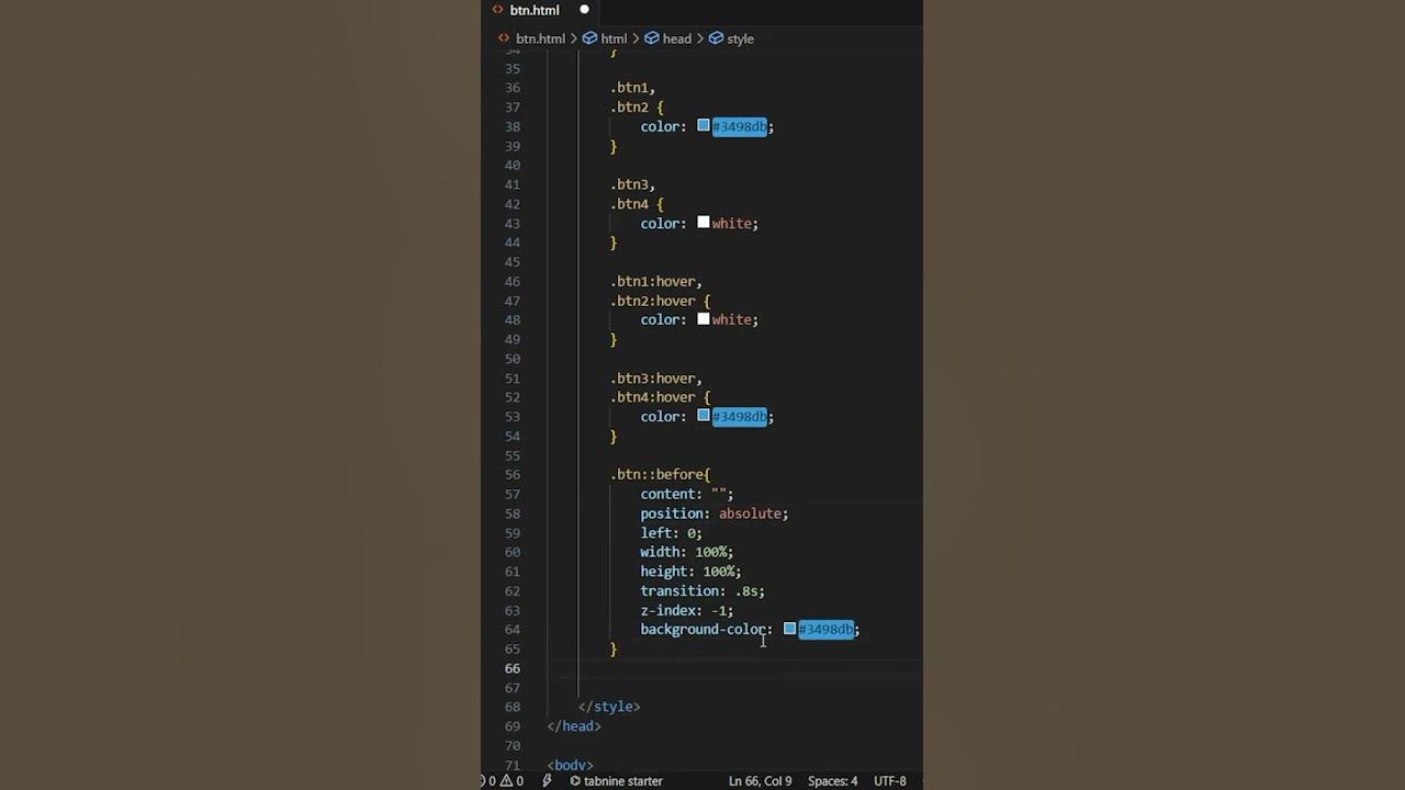 Hover Effect On Buttons Using Html And Css Hovereffect Css Webdevelopment Youtube