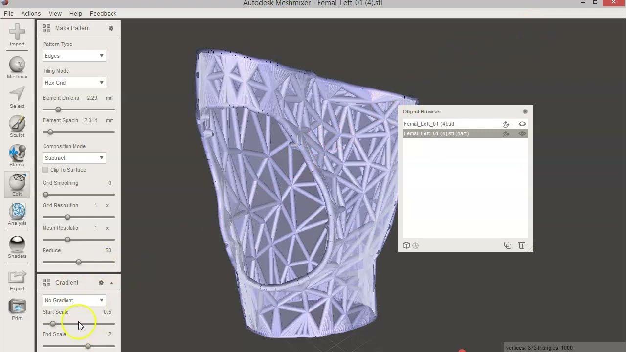Tutorial Meshmixer: creación de férulas - YouTube