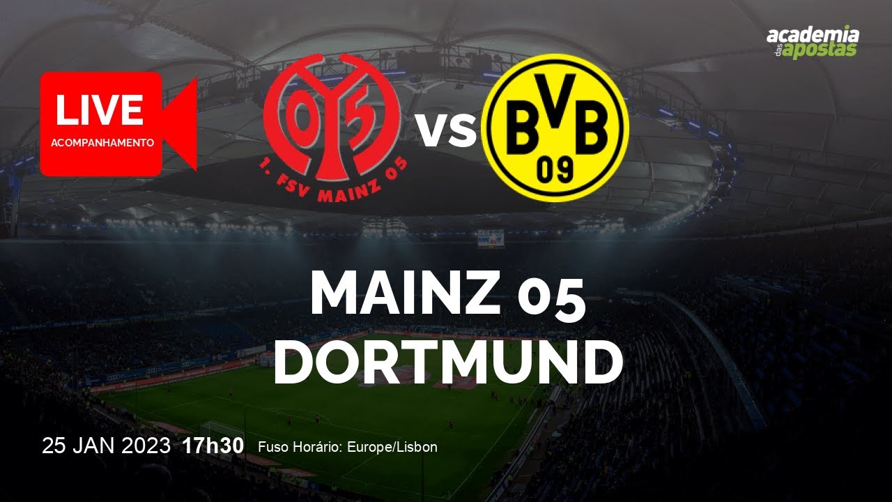 Mainz 05 vs Dortmund - Bundesliga | Acompanhamento ao VIVO | NARRAÇÃO ...