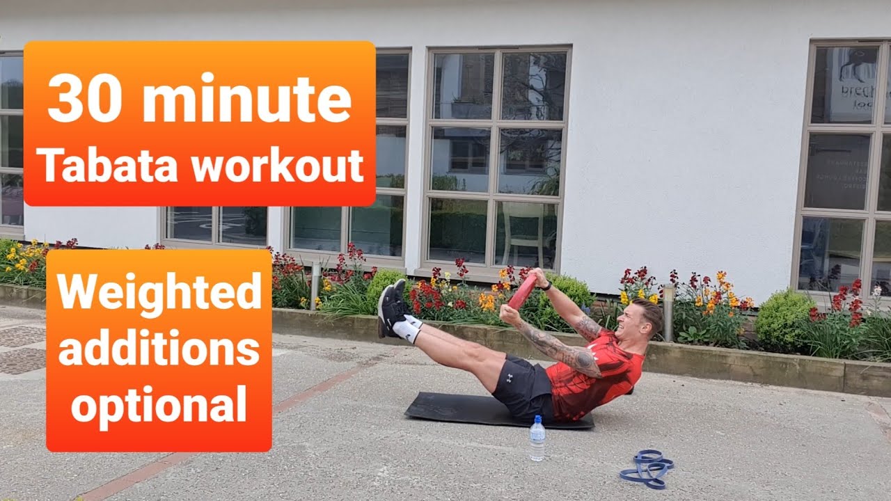 30 minute tabata workout | dumbbells and weights included | band ...