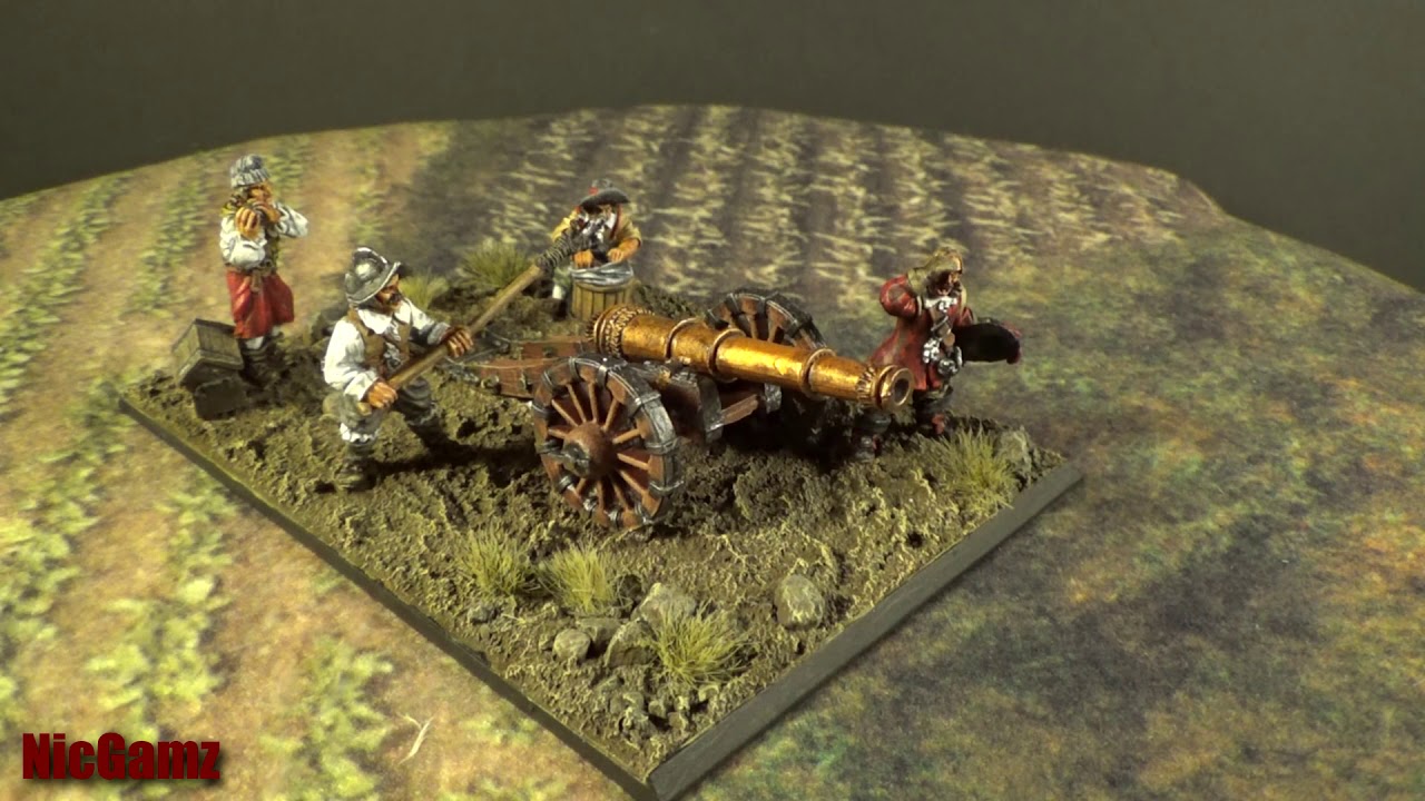 Pike & Shotte: Demi-Culverin Cannon with crew. Thirty years war. 28mm ...
