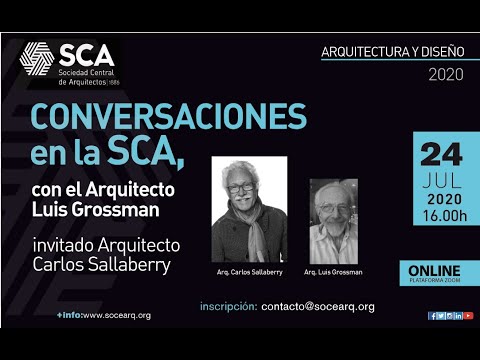 Conversaciones en la SCA - Entrevista al Arq. Carlos Sallaberry - YouTube