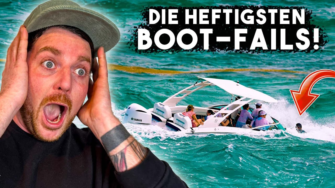 Das ist zu krass! Die wildesten Boot-Fails | Brian reagiert - YouTube