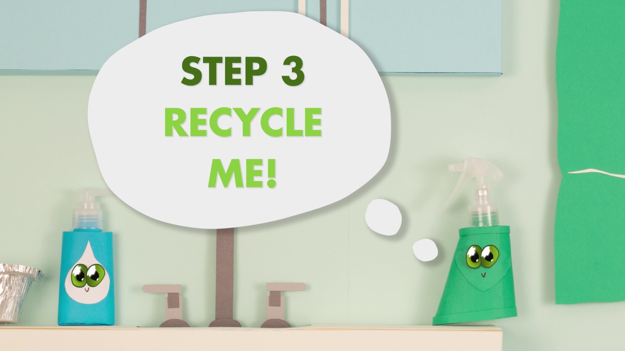 How to recycle a kitchen cleaner bottle - YouTube
