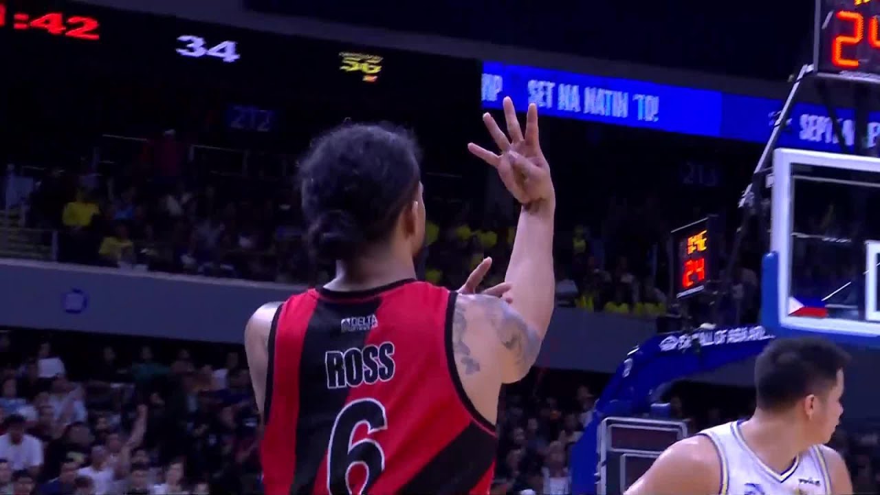 Chris Ross HITS FOUR AND THE CELLY 🤪 | PBA Season 49 Philippine Cup ...