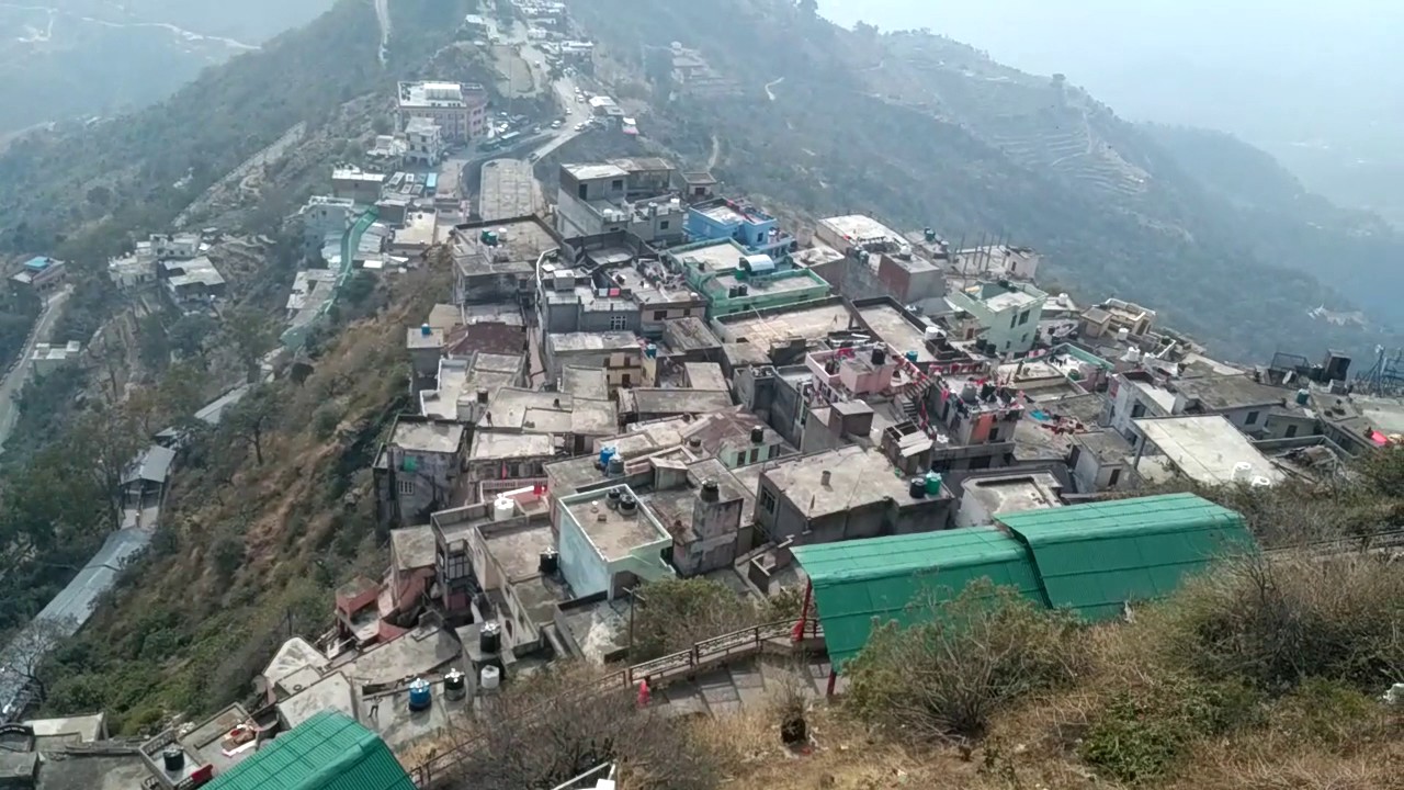 Tourism and worship place Shri Naina Devi Temple outside view amazing ...