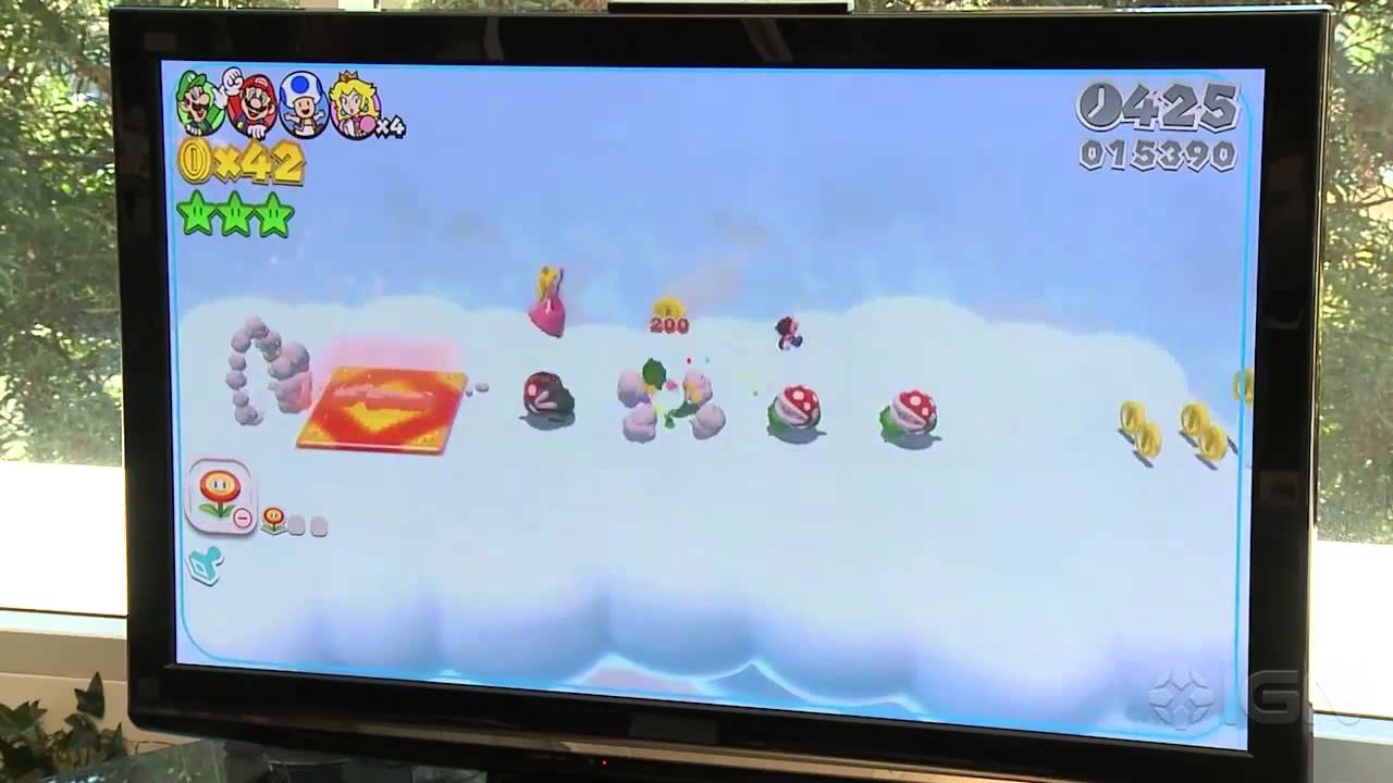 Super Mario 3D World Gameplay Mount Beanpole (Multiplayer) - YouTube
