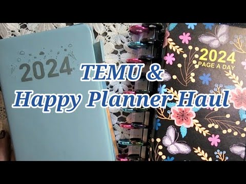 2024 Planning with TEMU & Happy Planner - Haul - YouTube