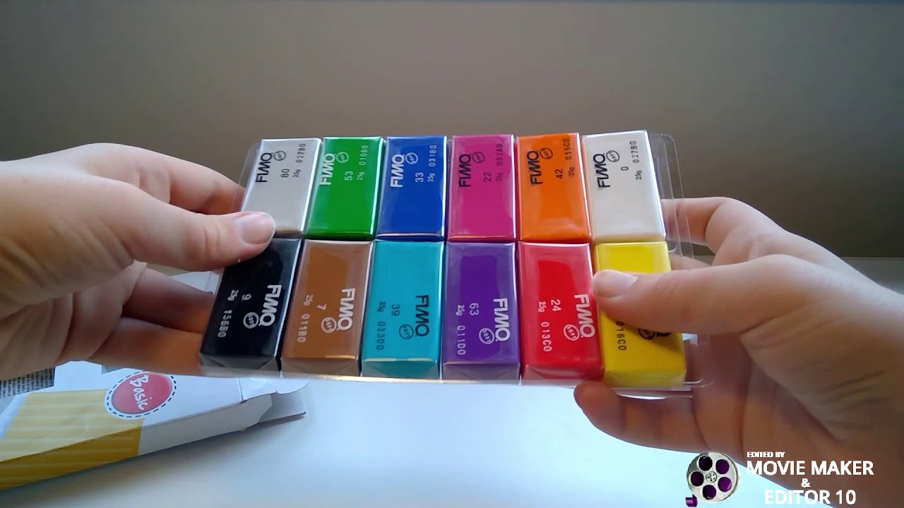 fimo clay 12 pack unboxing! - YouTube
