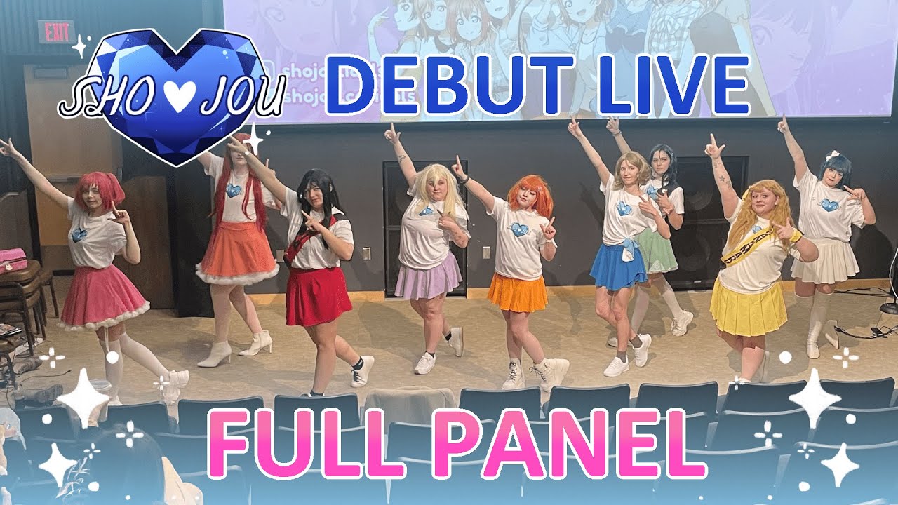 SHO♡JO Debut Live - Aqours Tribute Panel | Animarathon 2025 - YouTube