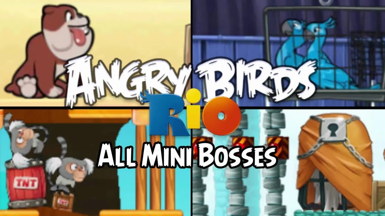 Angry Birds Rio - All Mini Bosses Gameplay (Todos os Mini Bosses) - YouTube