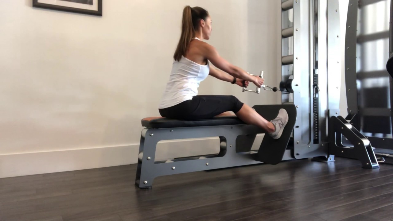 Cable Seated Close Grip Row - YouTube