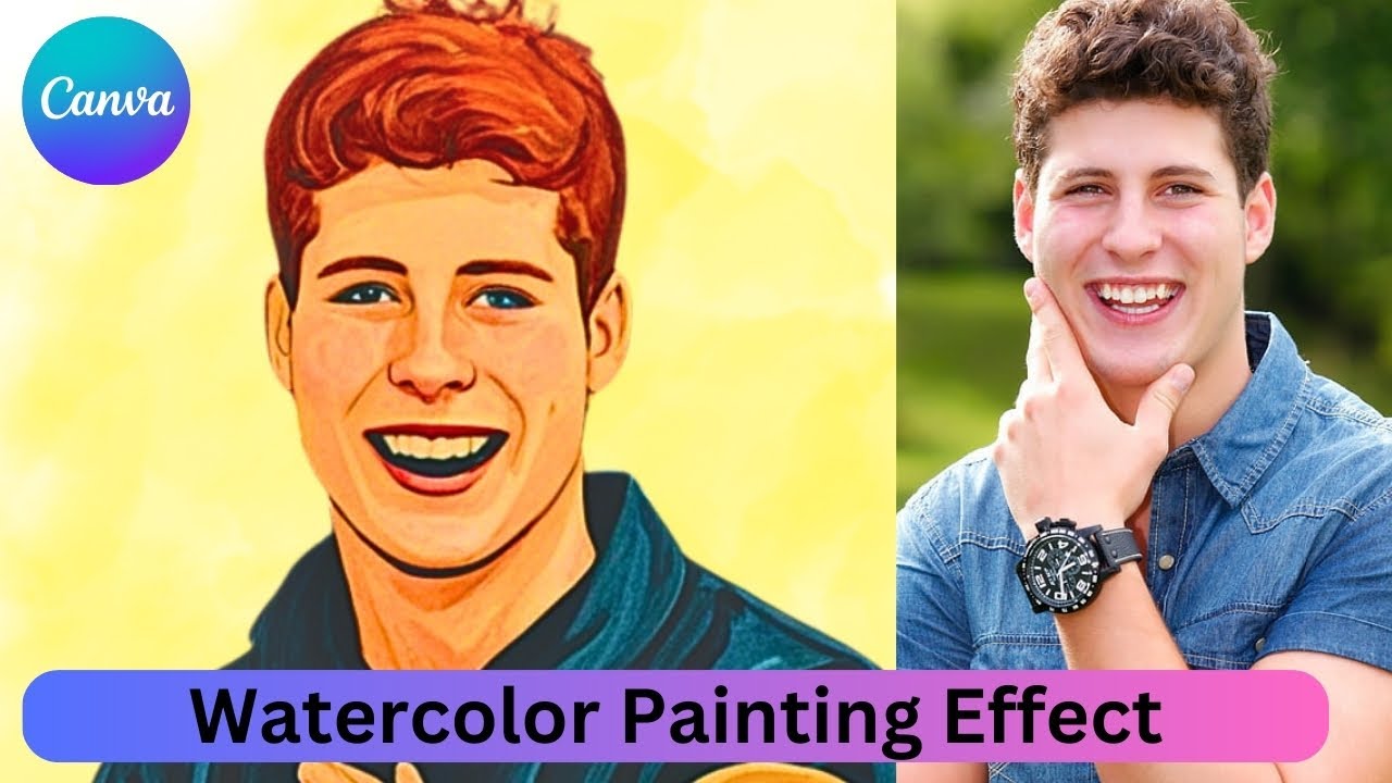 Turn Any Image into a Watercolor Painting! (Canva 2025 Tutorial) - YouTube