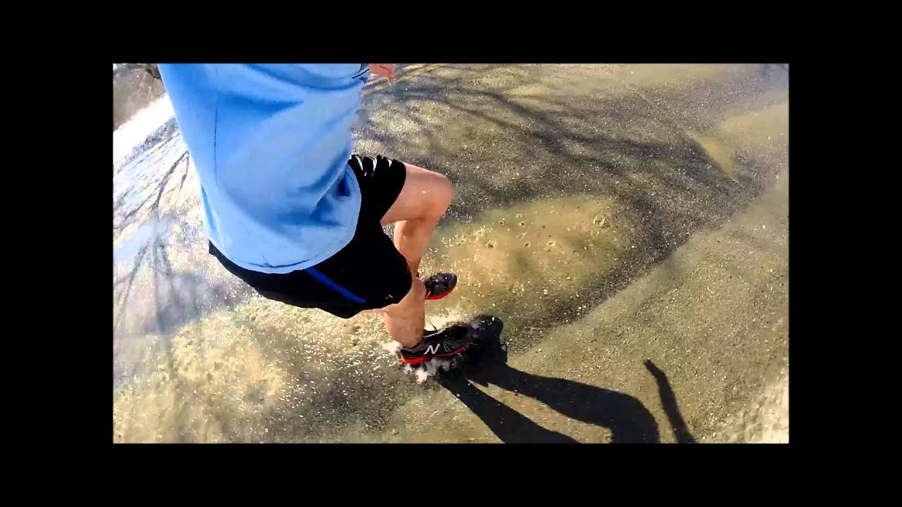Slow motion puddle jumping! - YouTube
