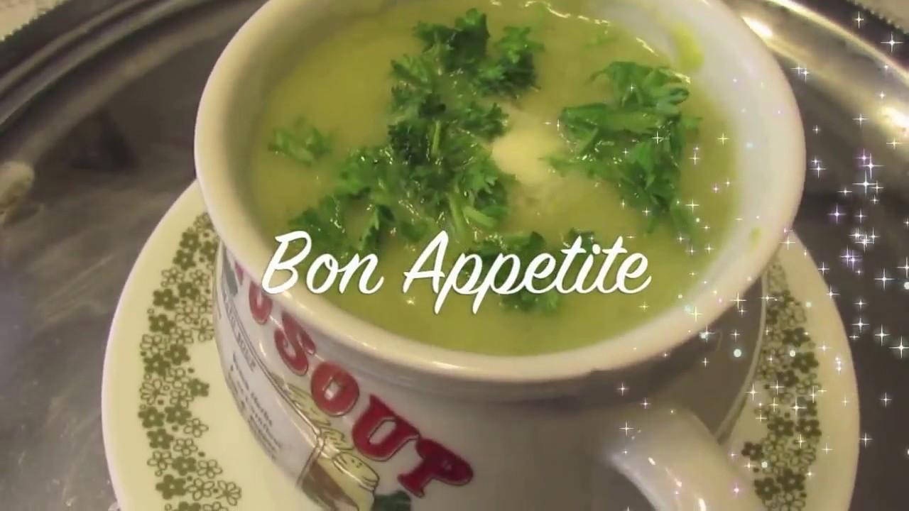 French cuisine: potage parmentier (potato soup)/Картофельный суп - YouTube
