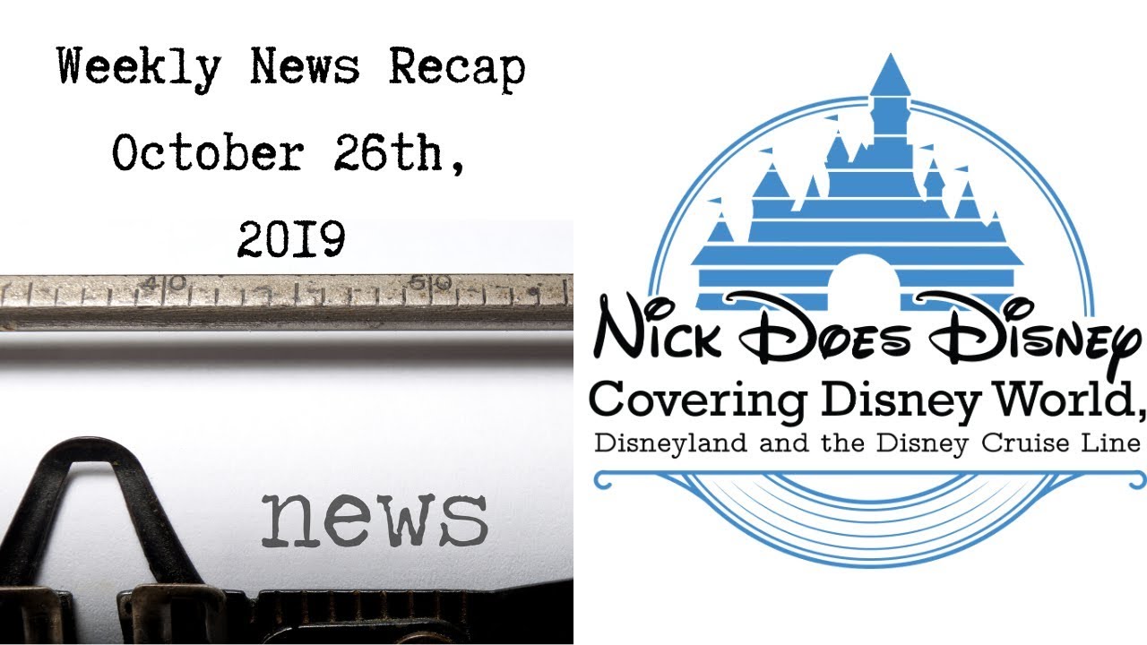 Weekly News Recap for October 26th, 2019 - YouTube