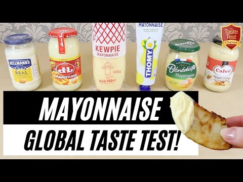 MAYONNAISE TASTE TEST! | Is this the World's BEST Mayo? | Hellmann's & Best Foods versus the World..