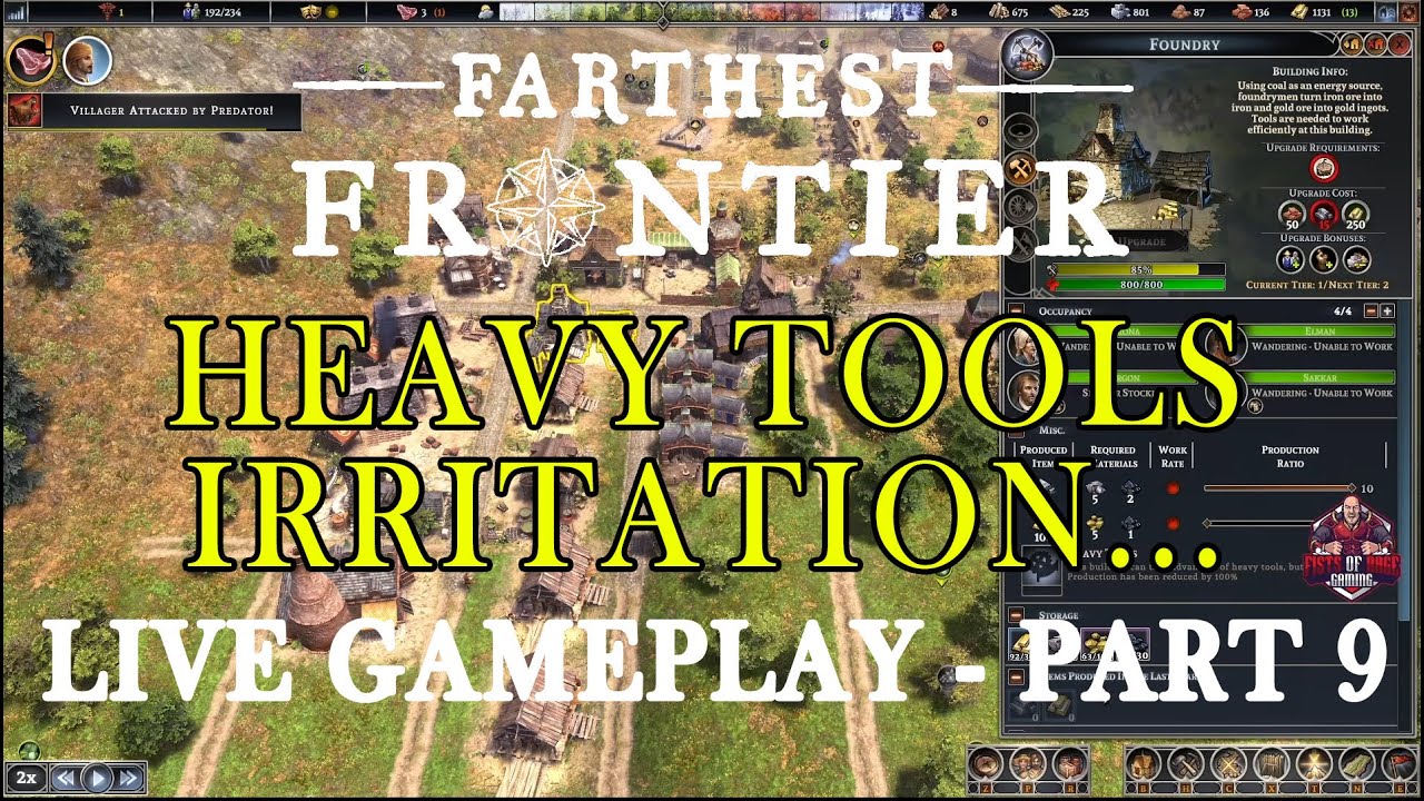 Farthest Frontier Gameplay - Ironholm Part 9 - Live Gameplay - YouTube