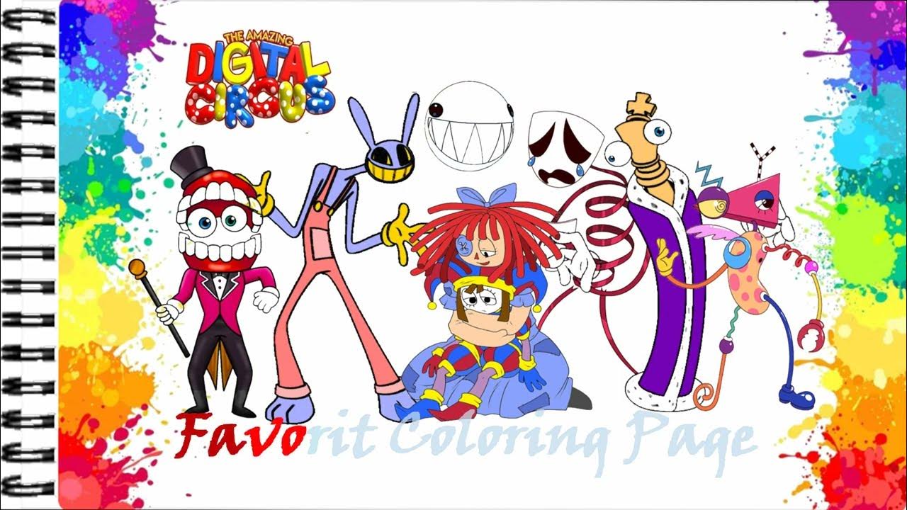 The Amazing Digital Circus Coloring Page | Fanart - YouTube