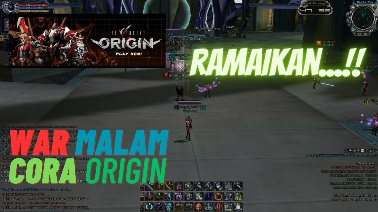 LIVE 🔴 WAR MALAM CORA RF ORIGIN - RF ONLINE REMASTERED SERVER ORIGIN - YouTube